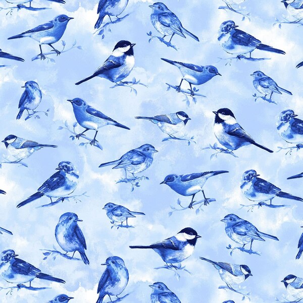 Bluebird Fabric - Etsy
