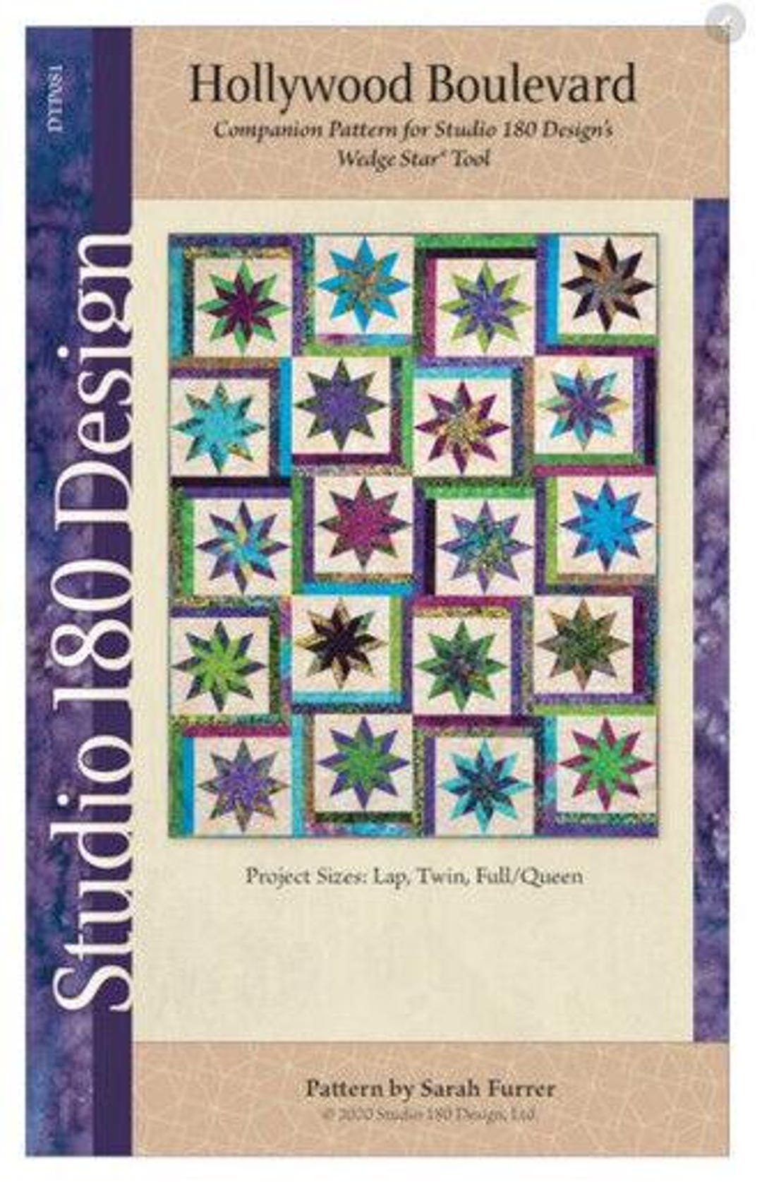 Hollywood Boulevard Quilt Pattern - Pattern Sarah Furrer - 3 Size by ...