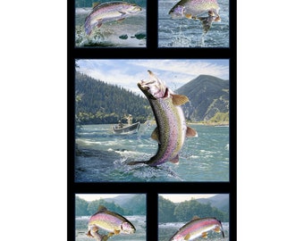 Fish Panel Fabric - Etsy