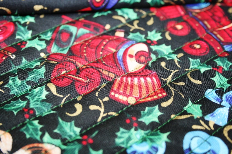 Christmas Trains Mug Rug Table Mat Placemat Large Coaster - Etsy