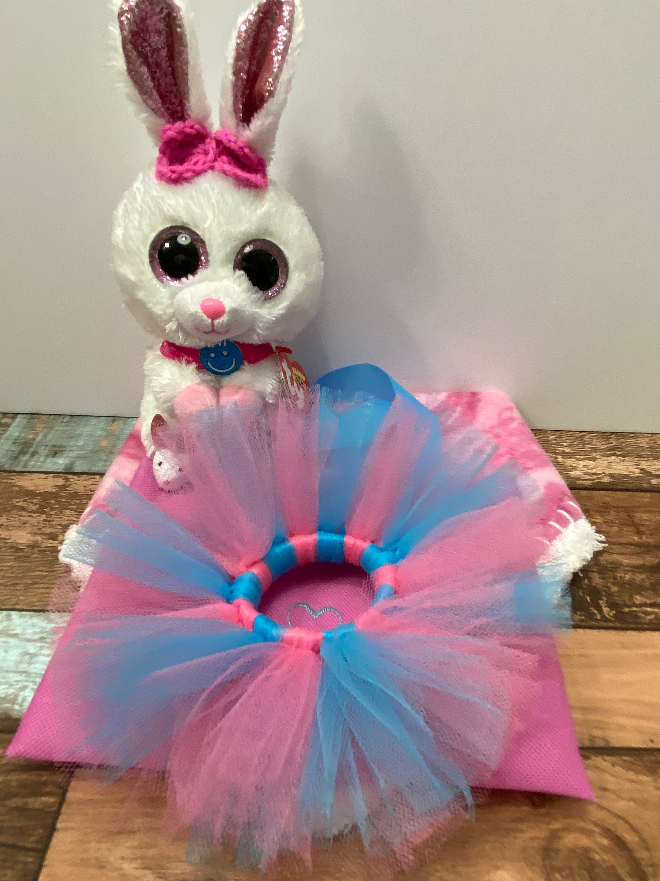 Bunny Stuffed Animal Dress up Set Crochet Edge Fleece | Etsy