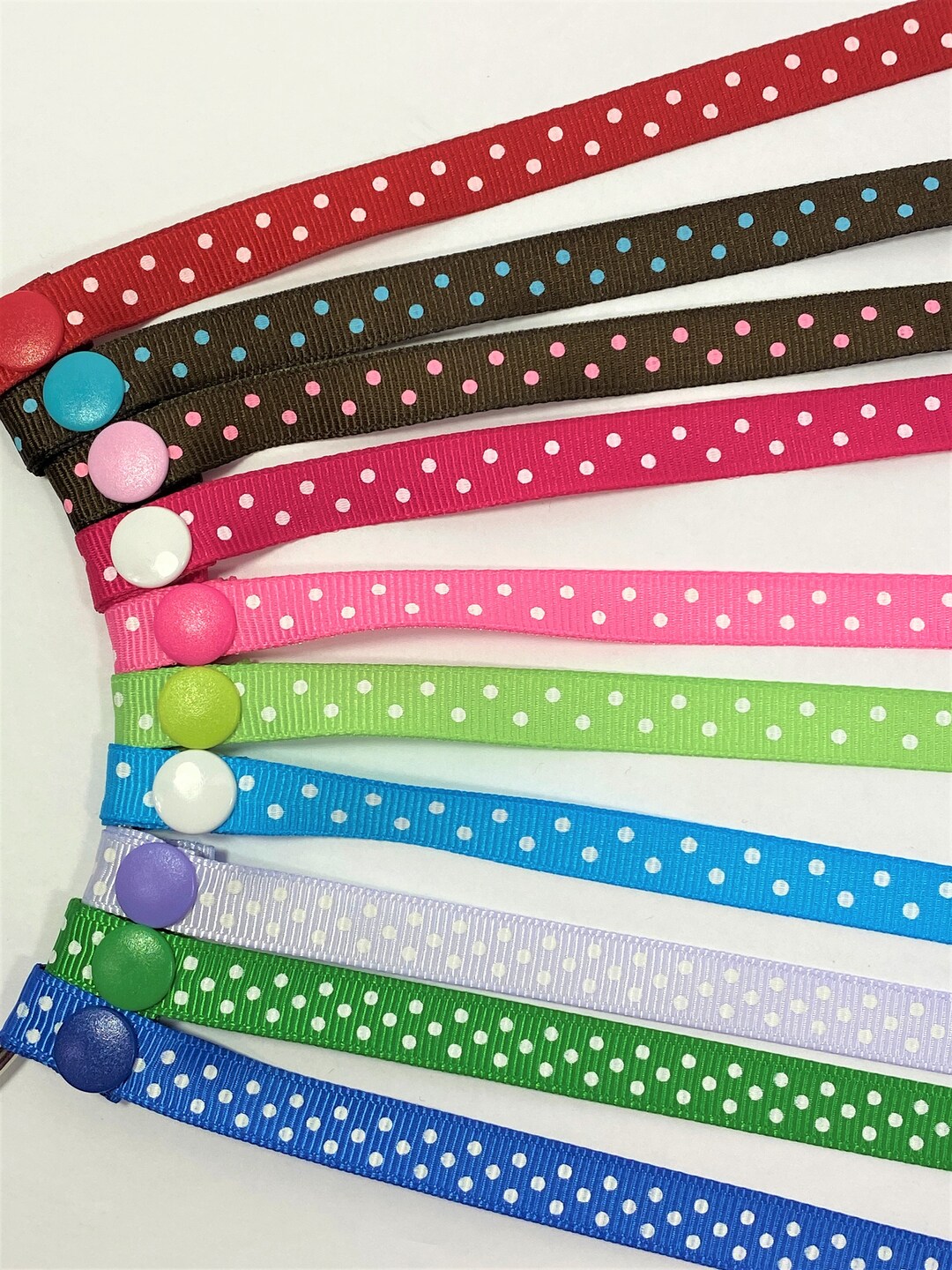 Dots Snap on Mask Lanyard Face Mask Holder Snap Clasp - Etsy