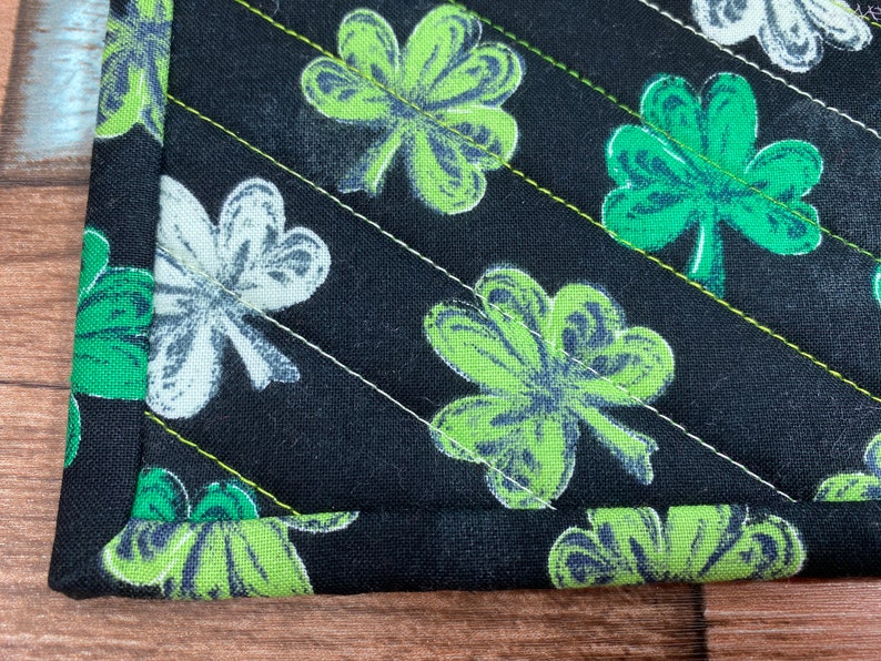 St. Patrick's Day Shamrock Design Mug Rug Table Mat - Etsy