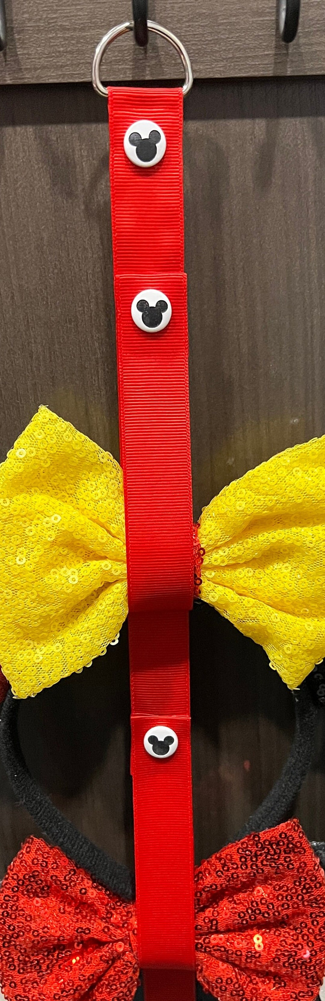 6 Ear Holder, Engraved Snap, Mouse Ear Display, Mouse Ear/fob, Headband ...