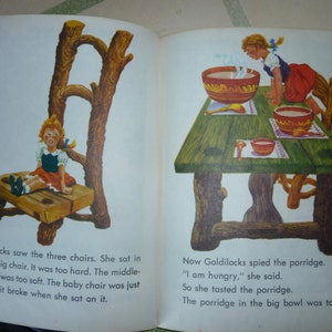 The Three Bears, Little Golden Book folk Tale, 1974 Illustrations by F ...
