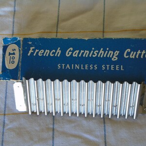 Vintage French Garnishing Cutter W/ Blue Box.5.25 X 1.5 In. Long, 1950s ...