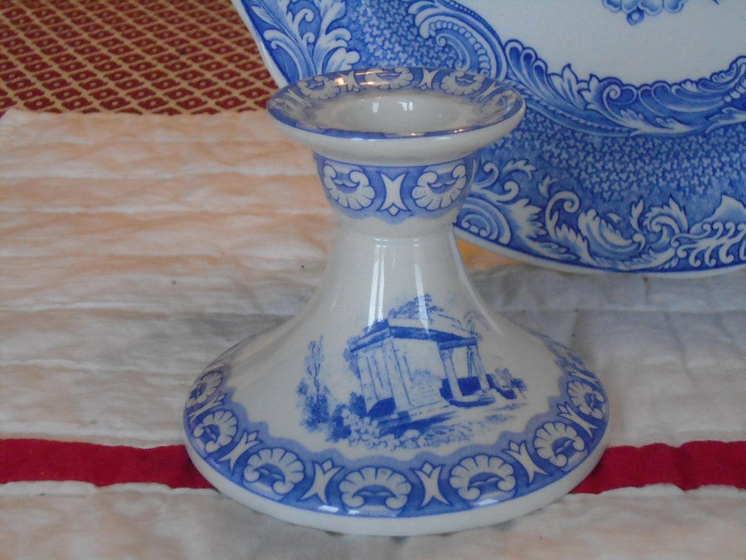 Spode IONIAN CANDLE STICK 3 Spode Blue Room Collection. Introduced 1851 ...