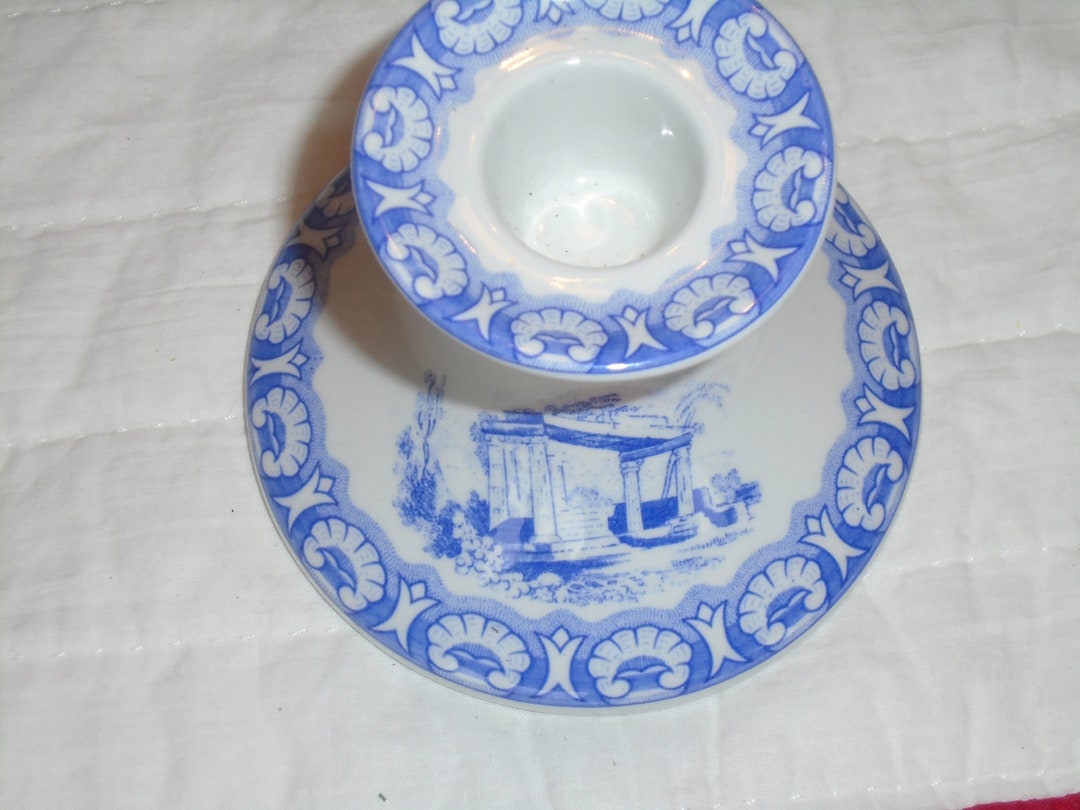 Spode IONIAN CANDLE STICK 3" Spode Blue Room Collection. Introduced ...