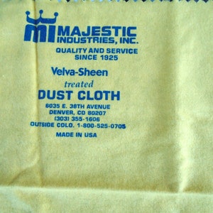 Treated Dust Cloth, 2 Cloths by Majestic Industries, 22" X 14". Holds ...