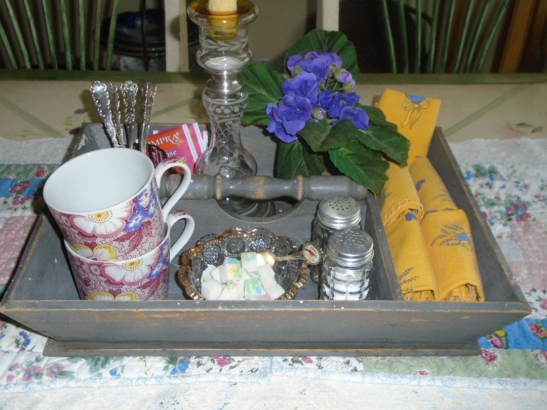 Wood Utensil Knife Tray Wood Cutlery Tray Divided Knife Box - Etsy