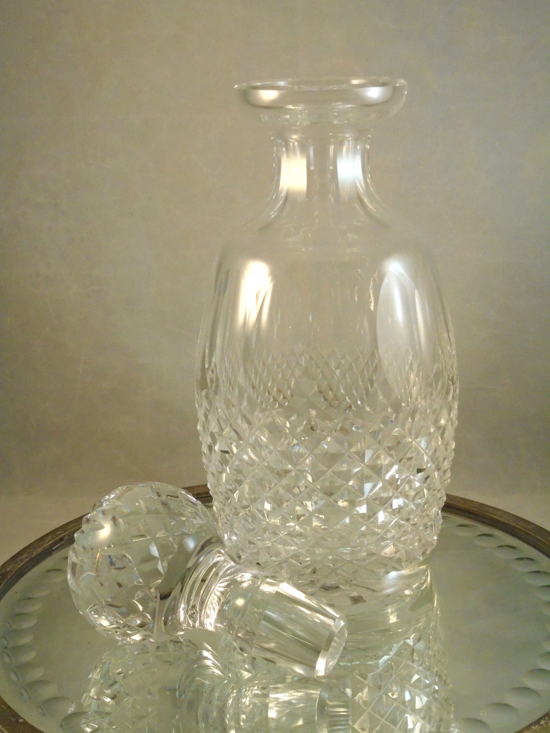 Crystal Decanter, Coleen Pattern, Very Advanced Intricate Design, Often ...
