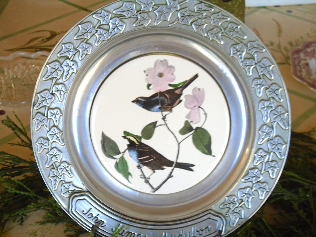 RWP Pewter Plates - Wilton John James Audubon Collector's Plate. - Etsy