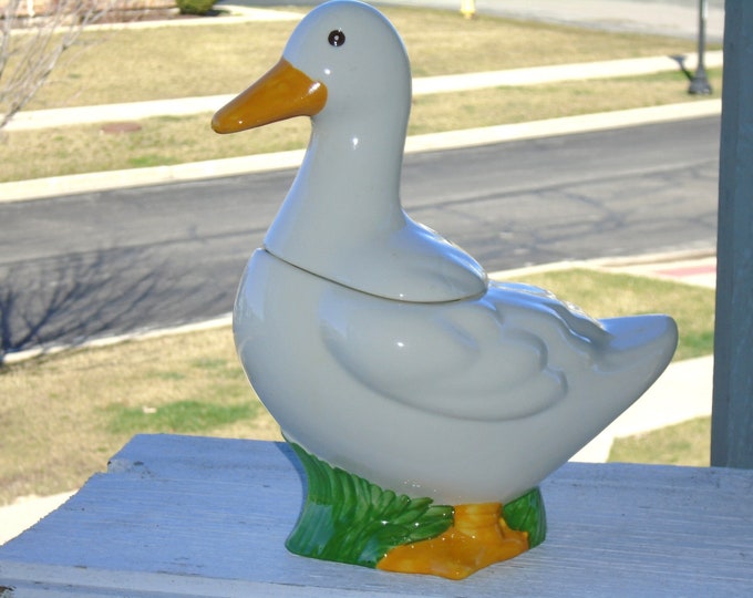 Metlox Sir Francis Drake Cookie Jar, Duck Cookie Jar, Metlox Goose ...