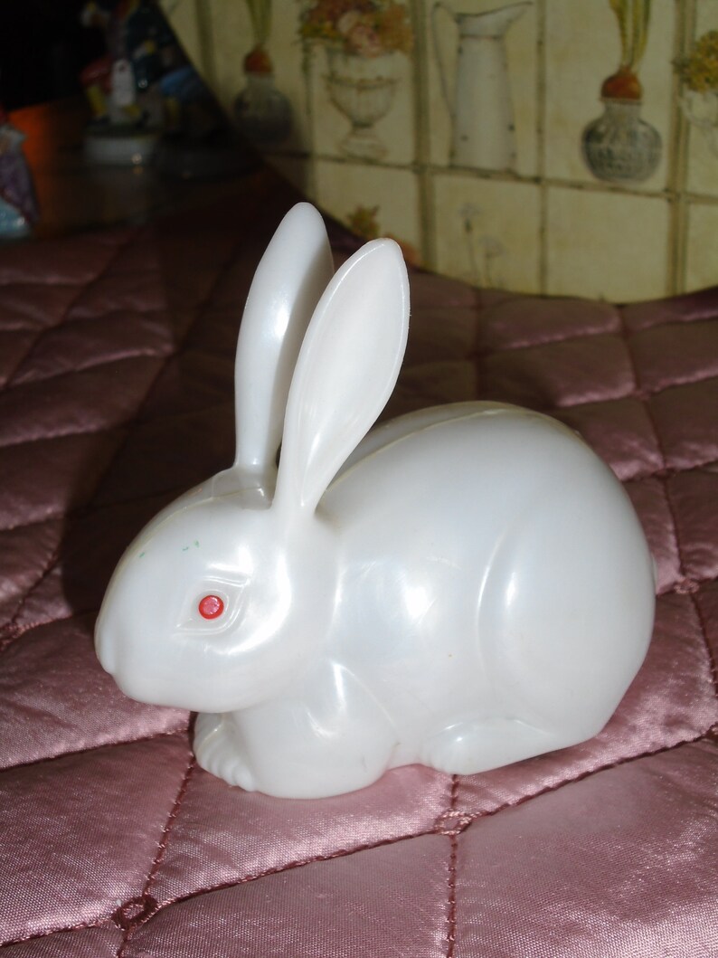 Friction Plastic Toy Bunny Rabbit Made in Hong Kong. Vintage | Etsy