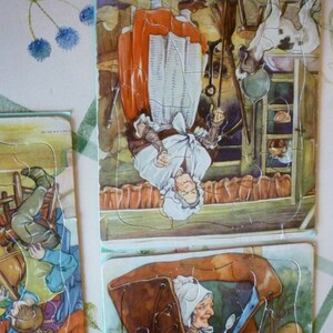 Mother Goose Puzzles 6 Interlocking. 1941 Platt&munk Bo Peep - Etsy