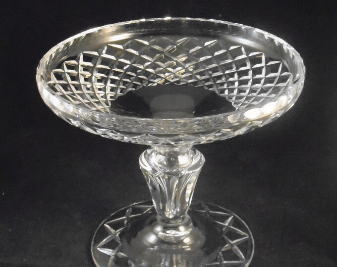 Cut Crystal Compote, Hollow Pedestal. Table Centerpiece Stands 6.75 ...