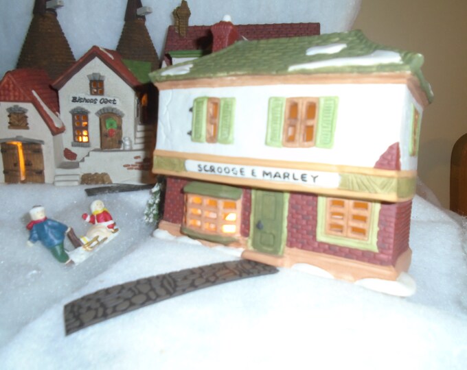 Scrooge & Marley Counting House, Dept 56 Dickens Village Lighted ...