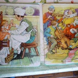 Mother Goose Puzzles 6 Interlocking. 1941 Platt&munk Bo Peep - Etsy