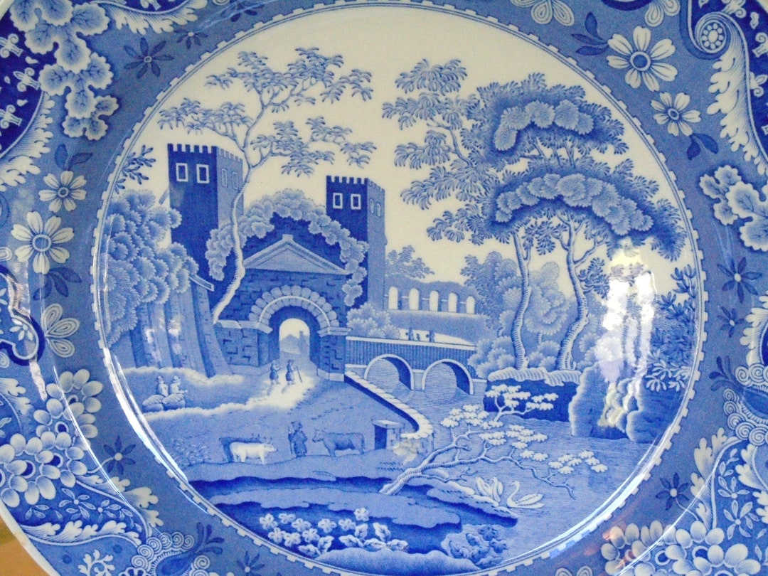 The Spode Blue Room Collection "castle" Dinner Plate, 10.25"d ...
