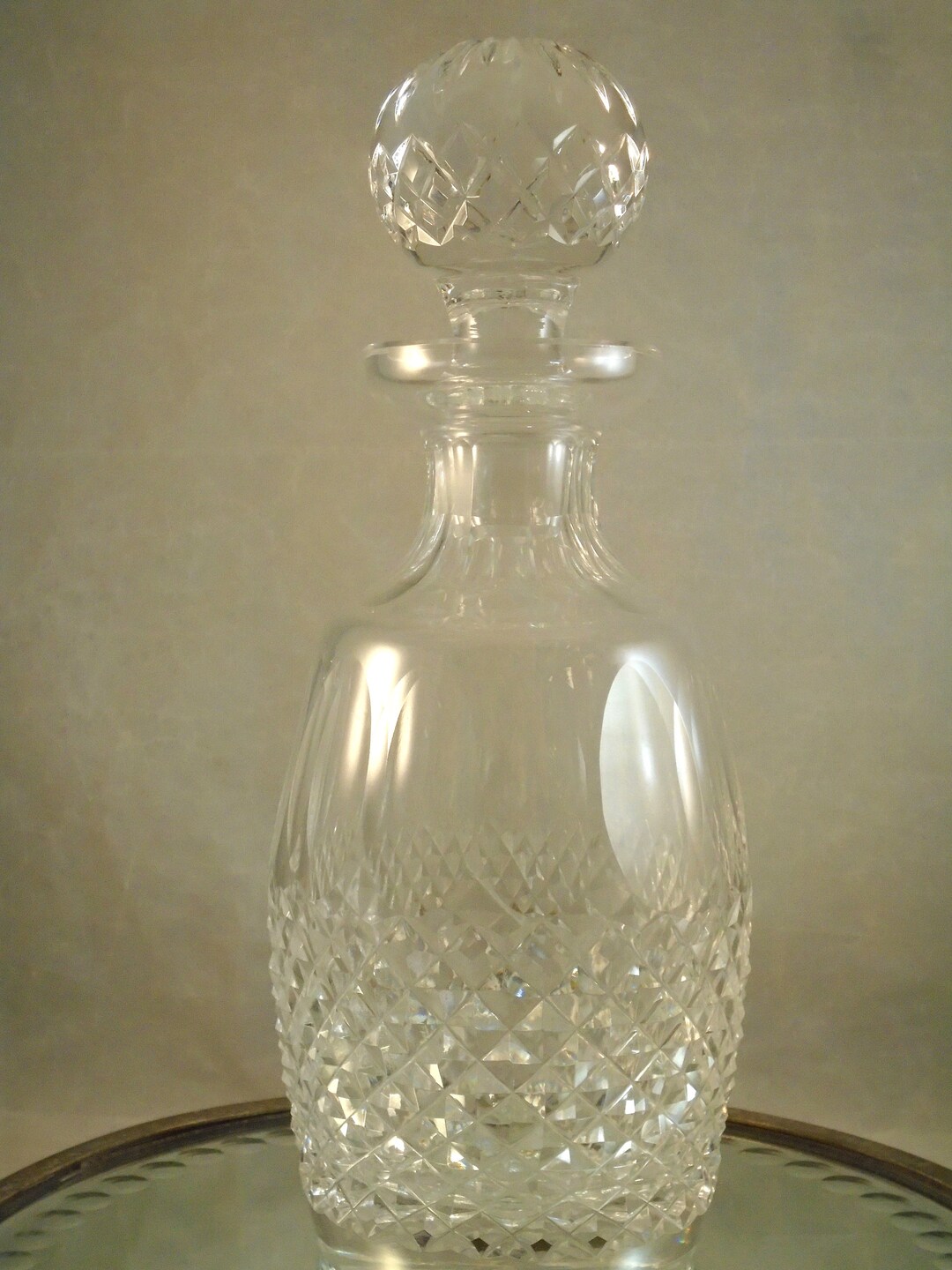 Crystal Decanter, Coleen Pattern, Very Advanced Intricate Design, Often ...