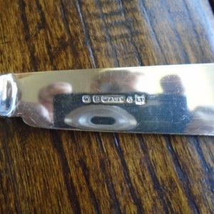 Antique Engraved Silverware With Original Box, Blade is Embossed, W. B ...