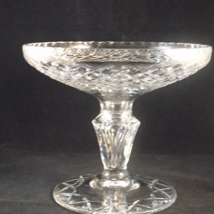 Cut Crystal Compote, Hollow Pedestal. Table Centerpiece Stands 6.75 ...