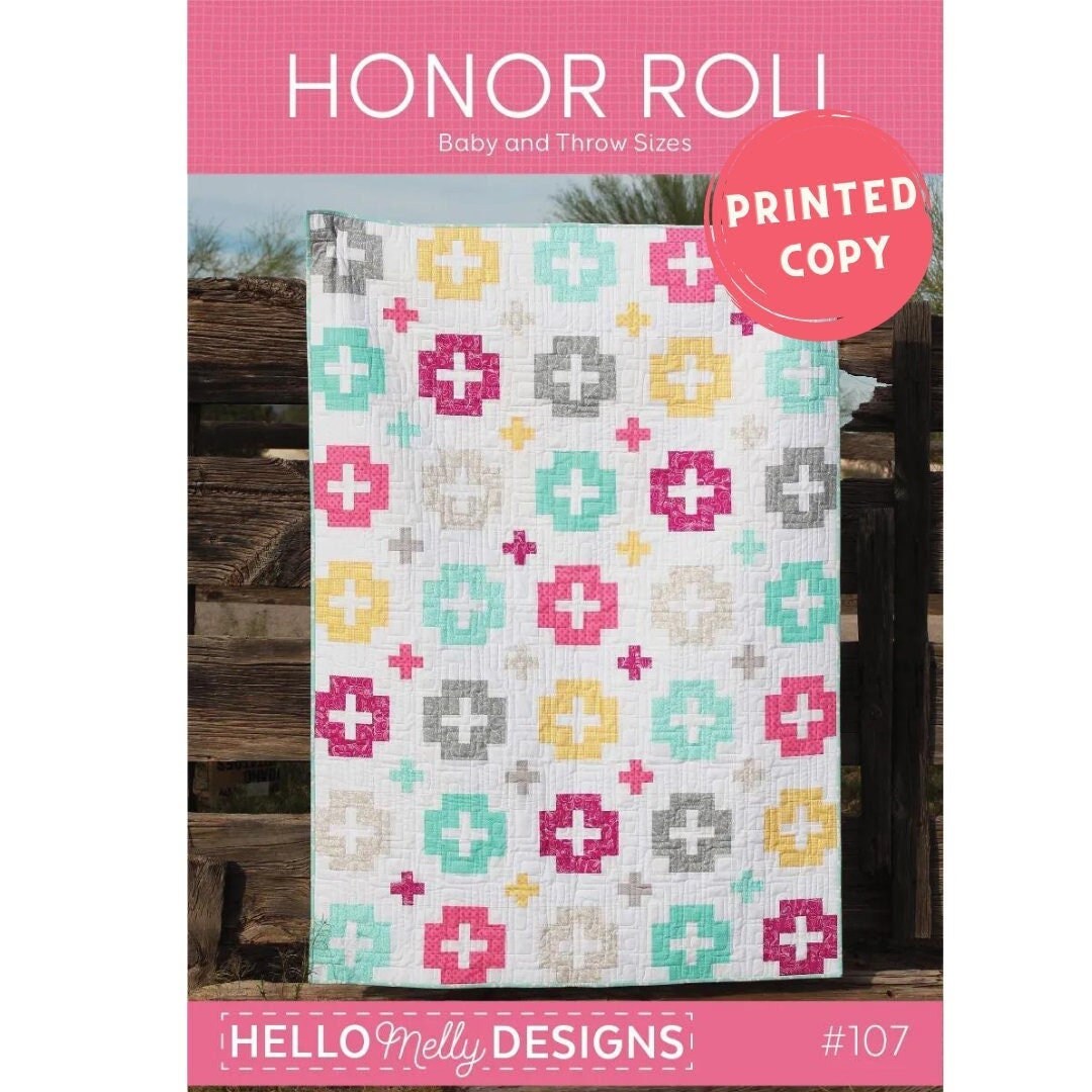 Honor Roll Quilt Pattern Quilt Pattern by Hello Melly Designs- Paper ...