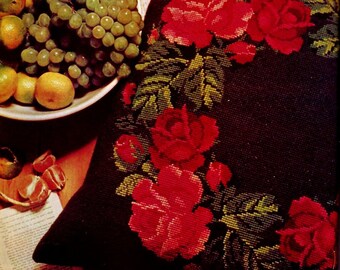 Needlepoint Roses - Etsy