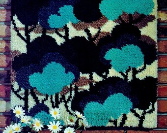 70s Style Latch Hook Rug DIGITAL DOWNLOAD Pattern (Download Now) - Etsy