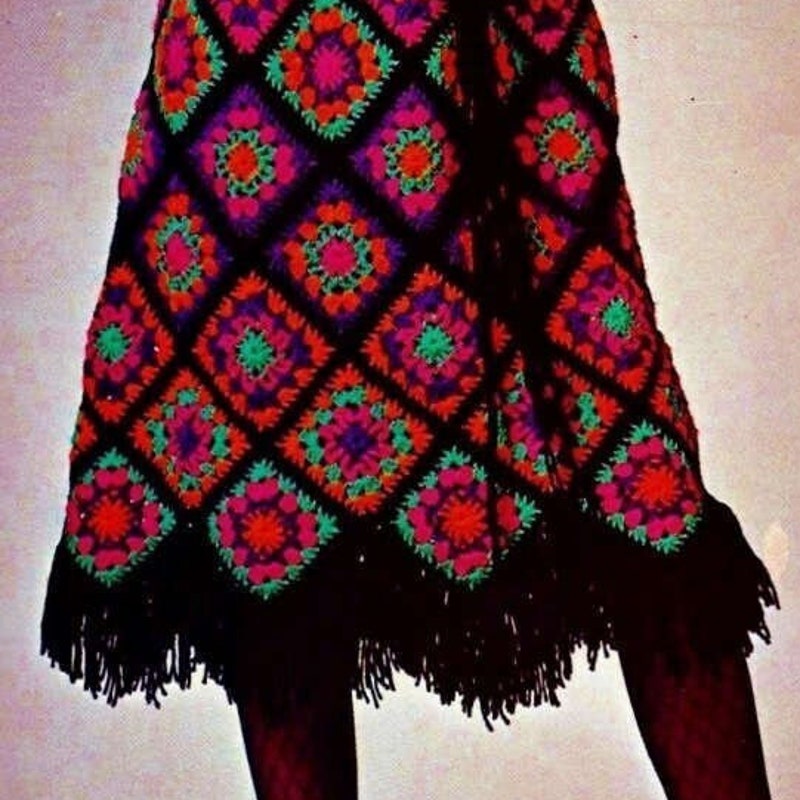 Granny Square Skirt - Etsy