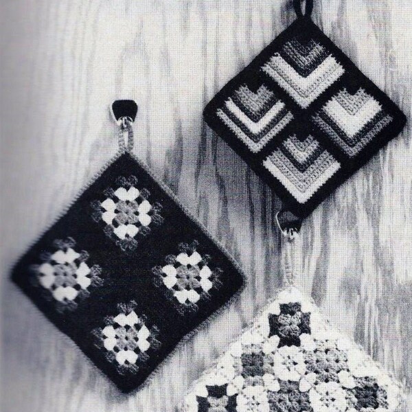 Granny Square Potholder - Etsy