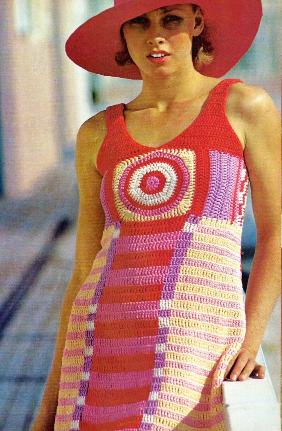 Crocheted Dress Pattern Digital Download Vintage Crochet Pattern - Etsy