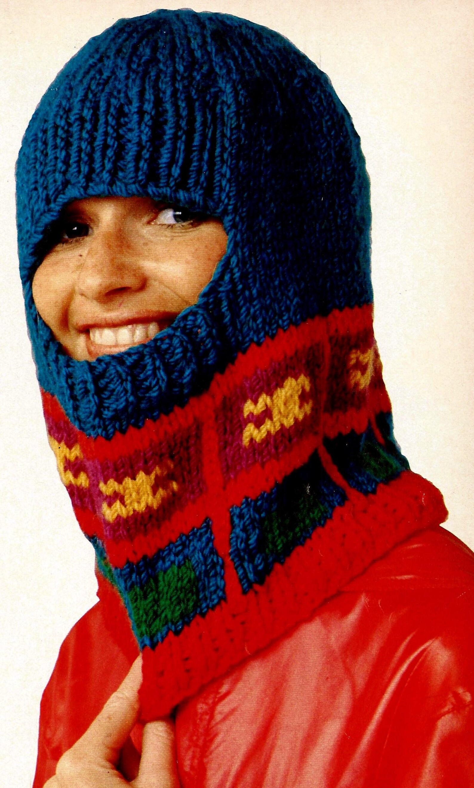Knitted Helmet balaclava and Leg Warmers Digital Download - Etsy