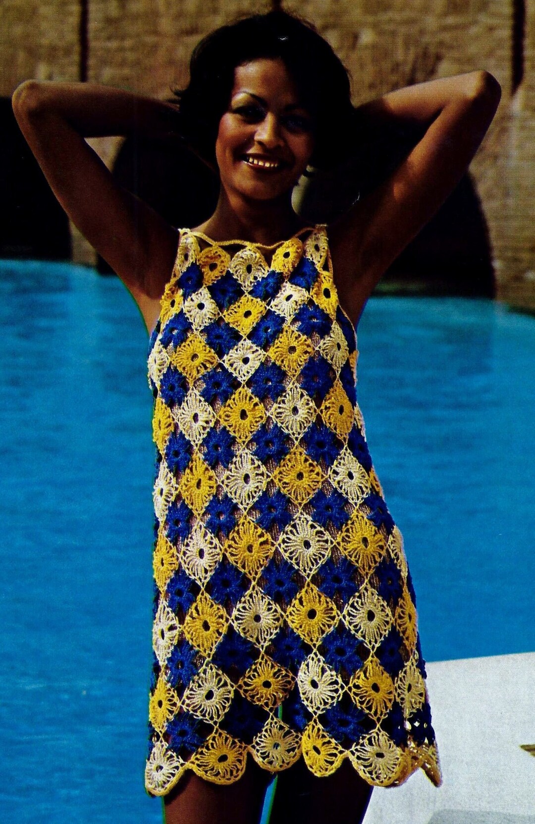 Crocheted Dress Pattern Digital Download Vintage Crochet Pattern - Etsy