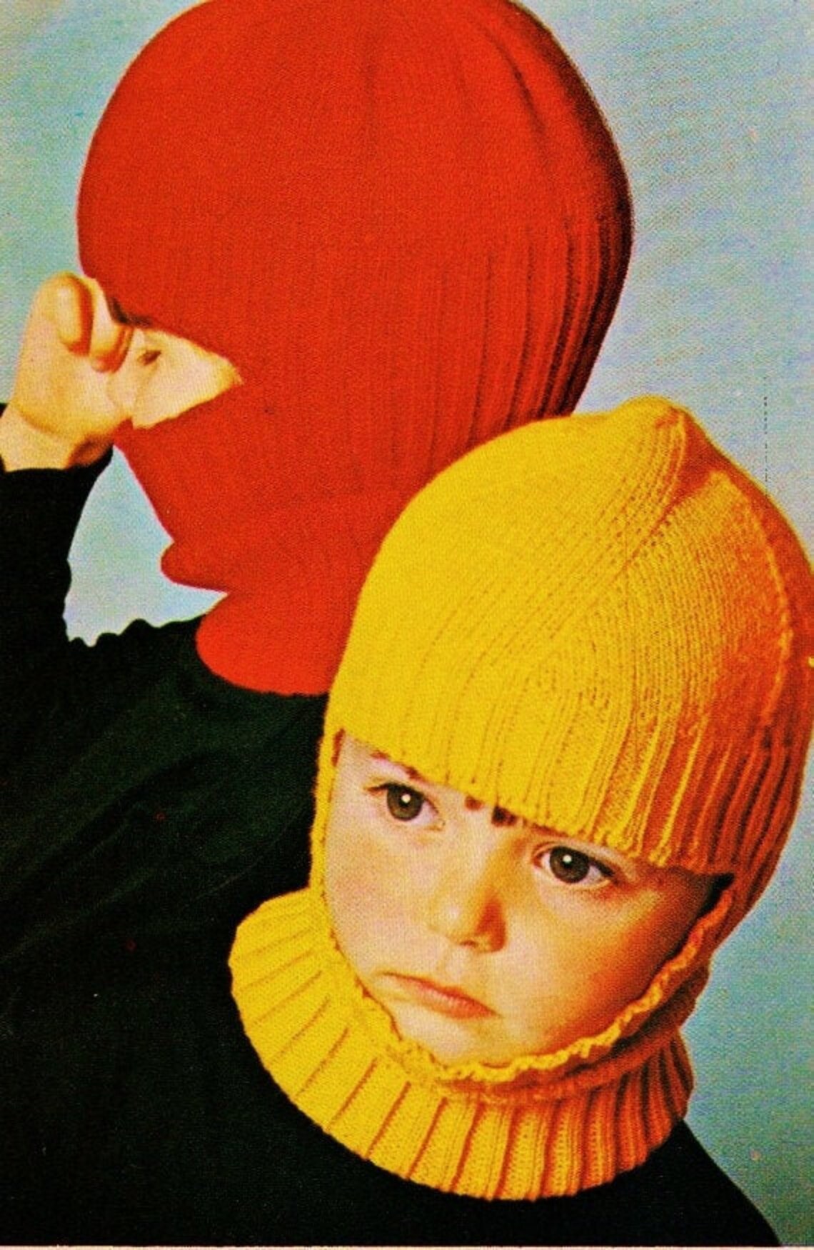 Child's Knitted Balaclava Helmet Digital Download Vintage - Etsy