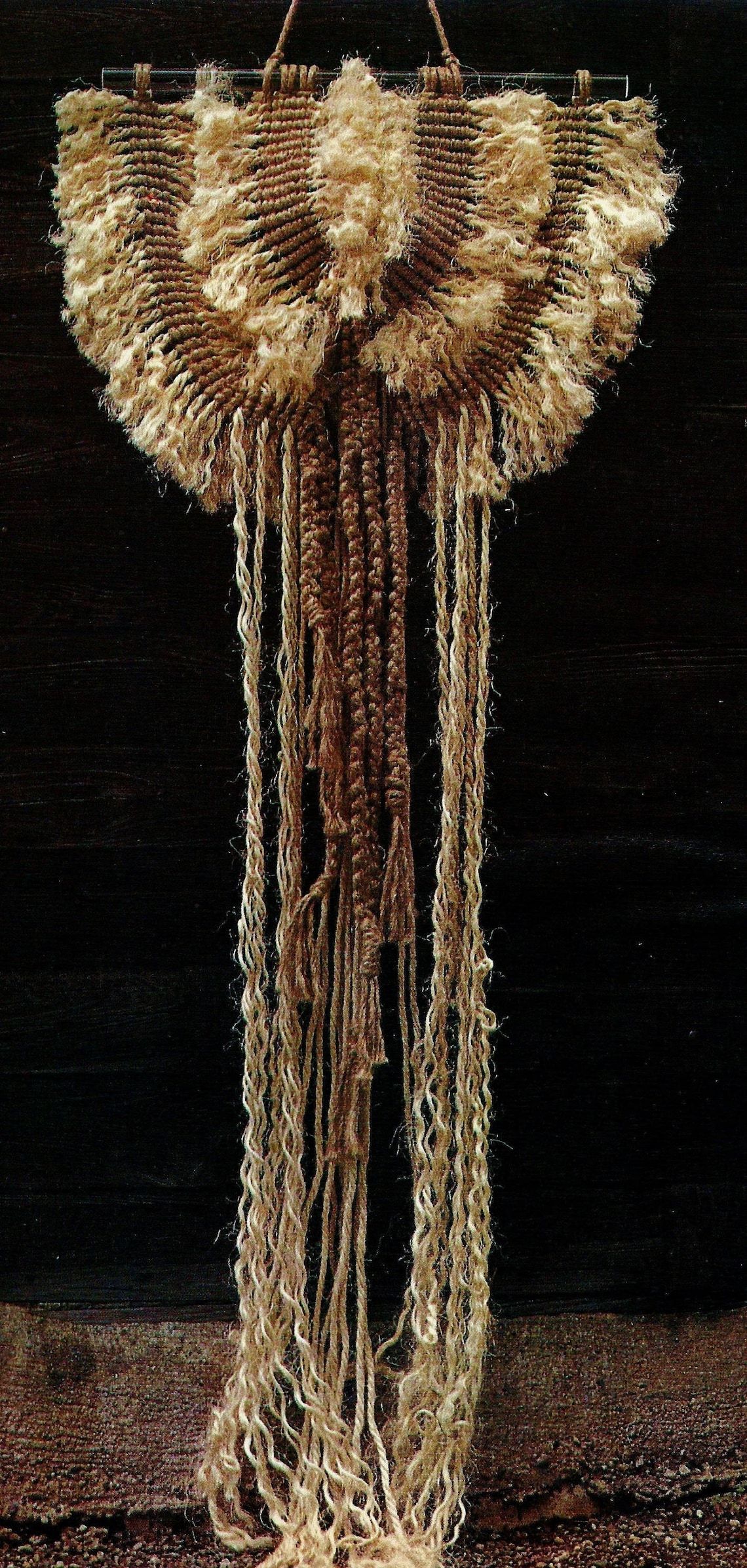 Macrame Egyptian Wall Hanging Pattern Digital Download Vintage Macrame ...