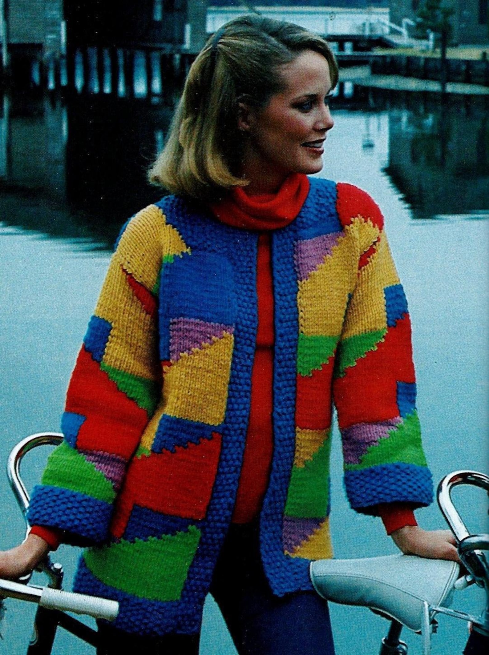Knitted Jacket and Scarf Digital Download Vintage Knitting Patterns - Etsy