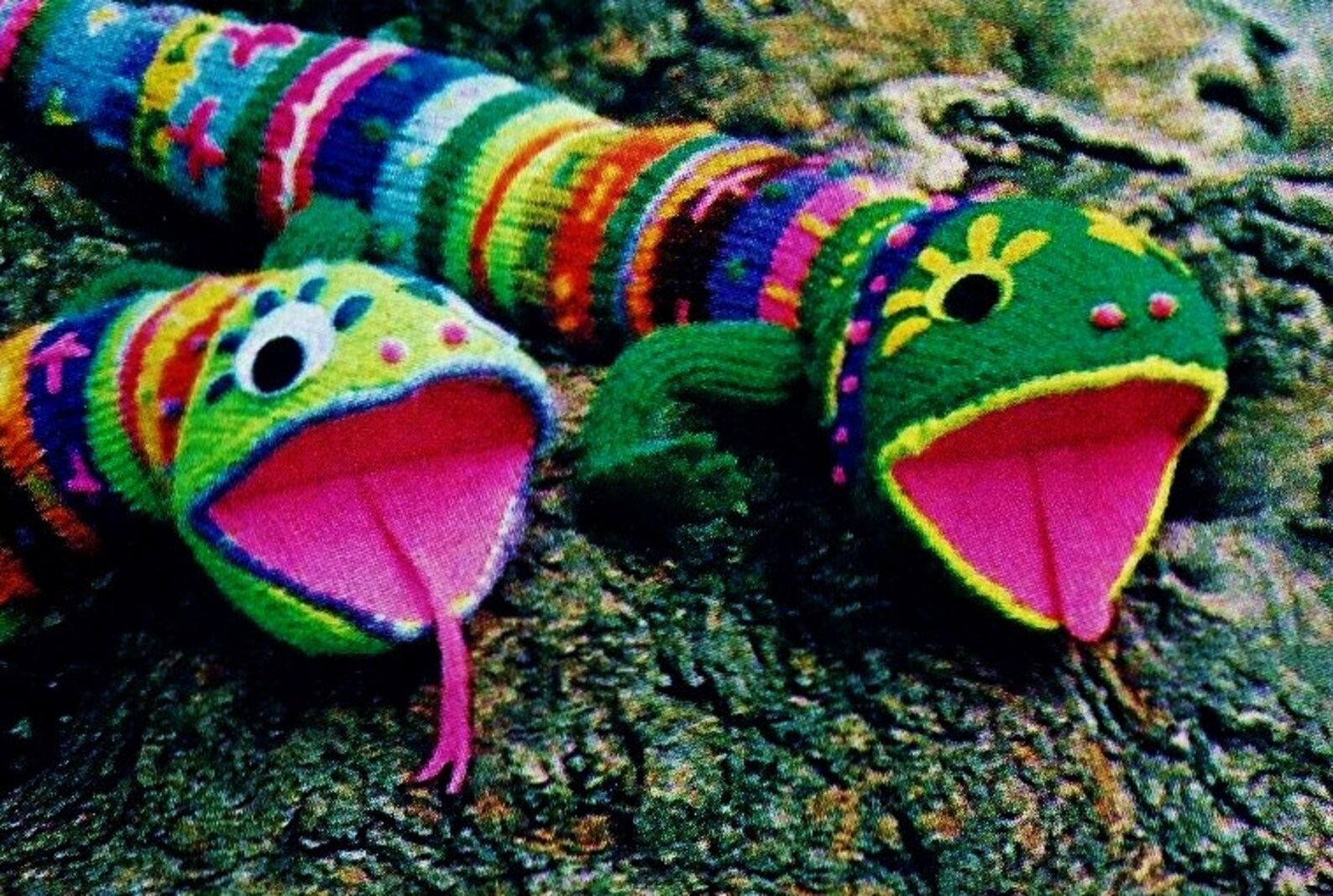 Knitted Snake and Salamander Toys Digital Download Vintage - Etsy