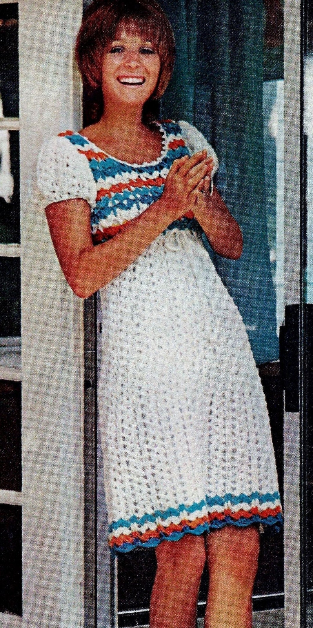 Crocheted Dress Pattern Digital Download Vintage Crochet Pattern - Etsy