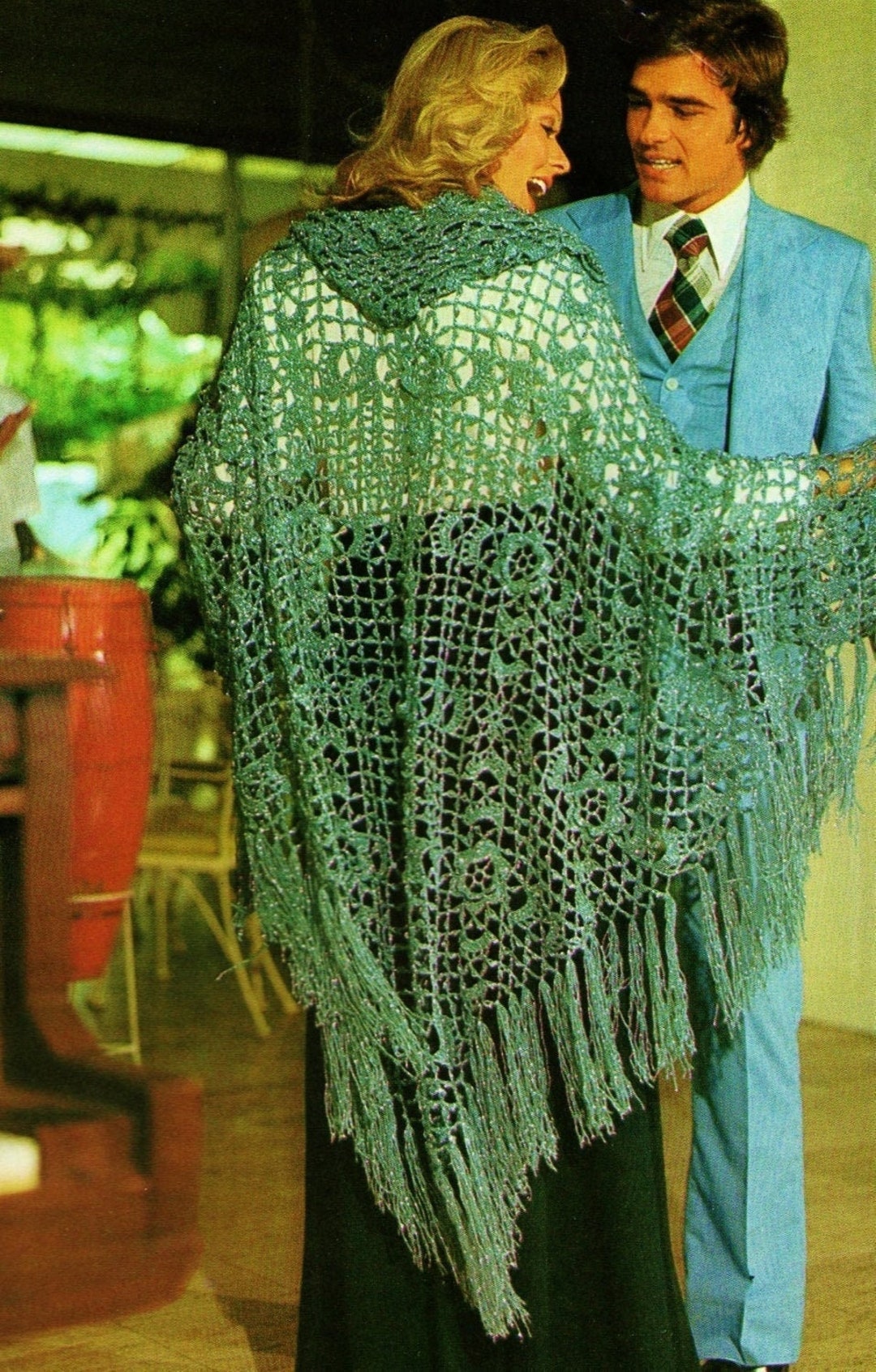 Crocheted Hooded Irish Crochet Shawl Pattern Digital Download - Etsy