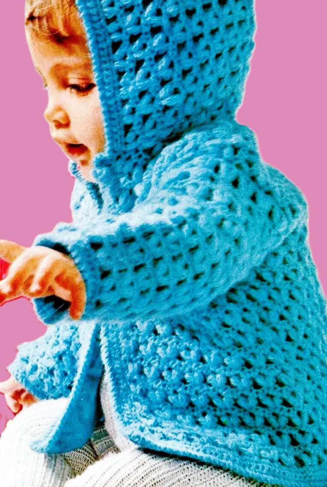 Crocheted Baby Jacket Pattern Digital Download Vintage Crochet Pattern ...