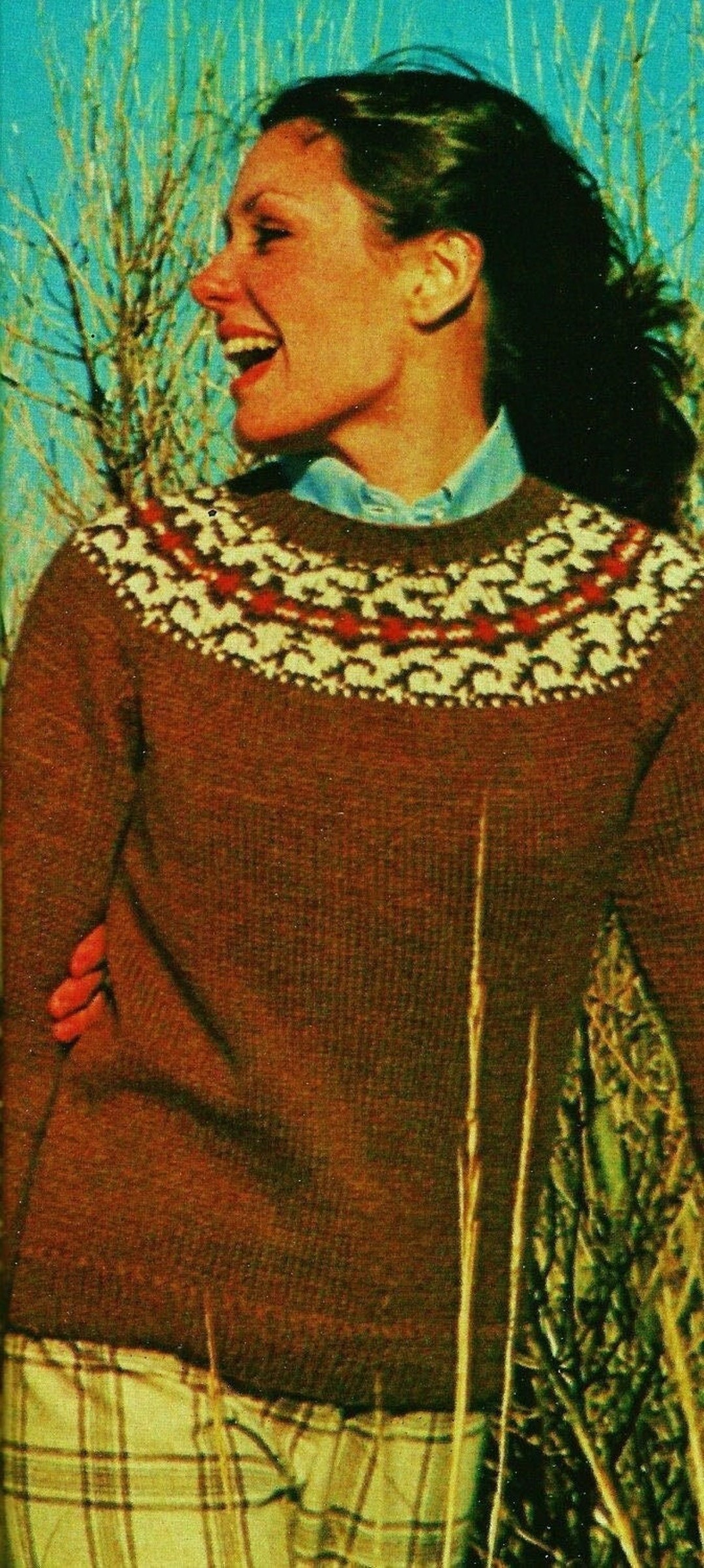 Knitted Scandinavian Sweater Pattern Digital Download Vintage Knitting ...