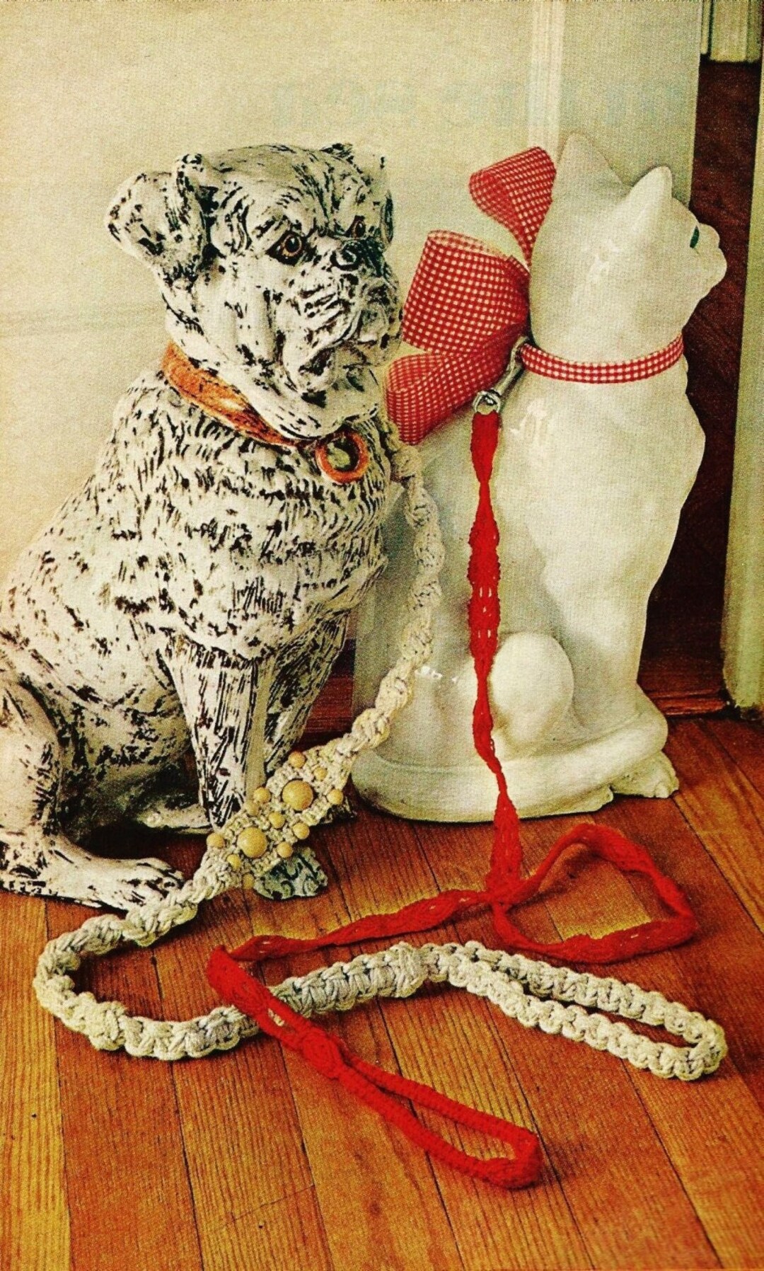 Macrame Dog and Cat Leash Patterns Digital Download Vintage Macrame ...