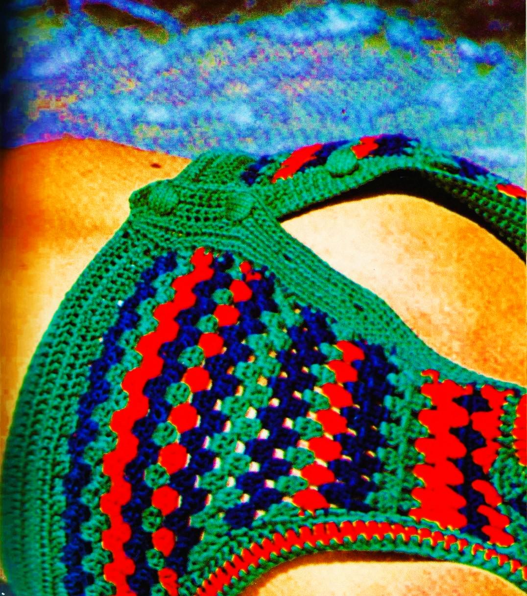 Crocheted Two Piece Swimsuit Pattern Digital Download Vintage Crochet ...