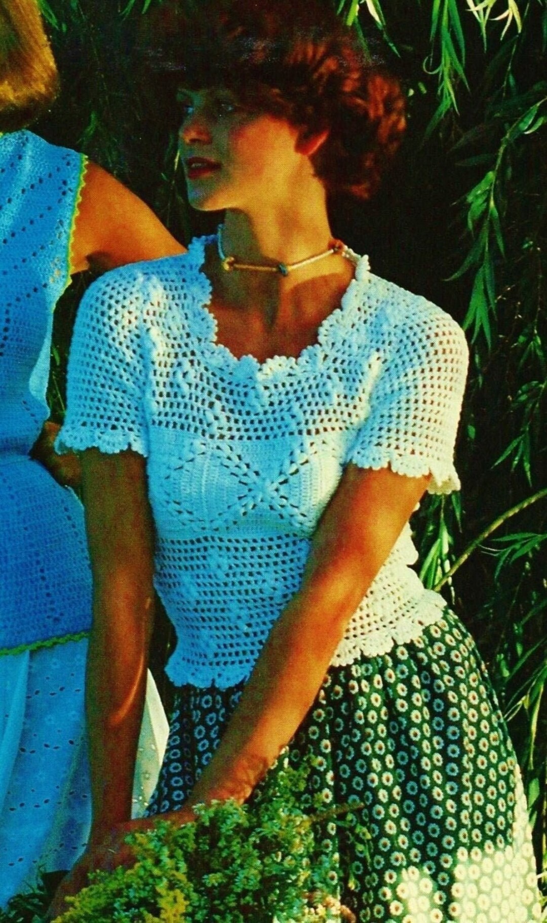 Crocheted Top Pattern Digital Download Vintage Crochet Pattern - Etsy