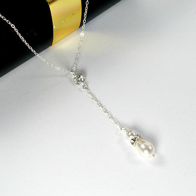 Y Drop Necklace - Etsy