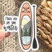 Paddle Boarding Sticker Paddle Board Decal Sup Mountains - Etsy