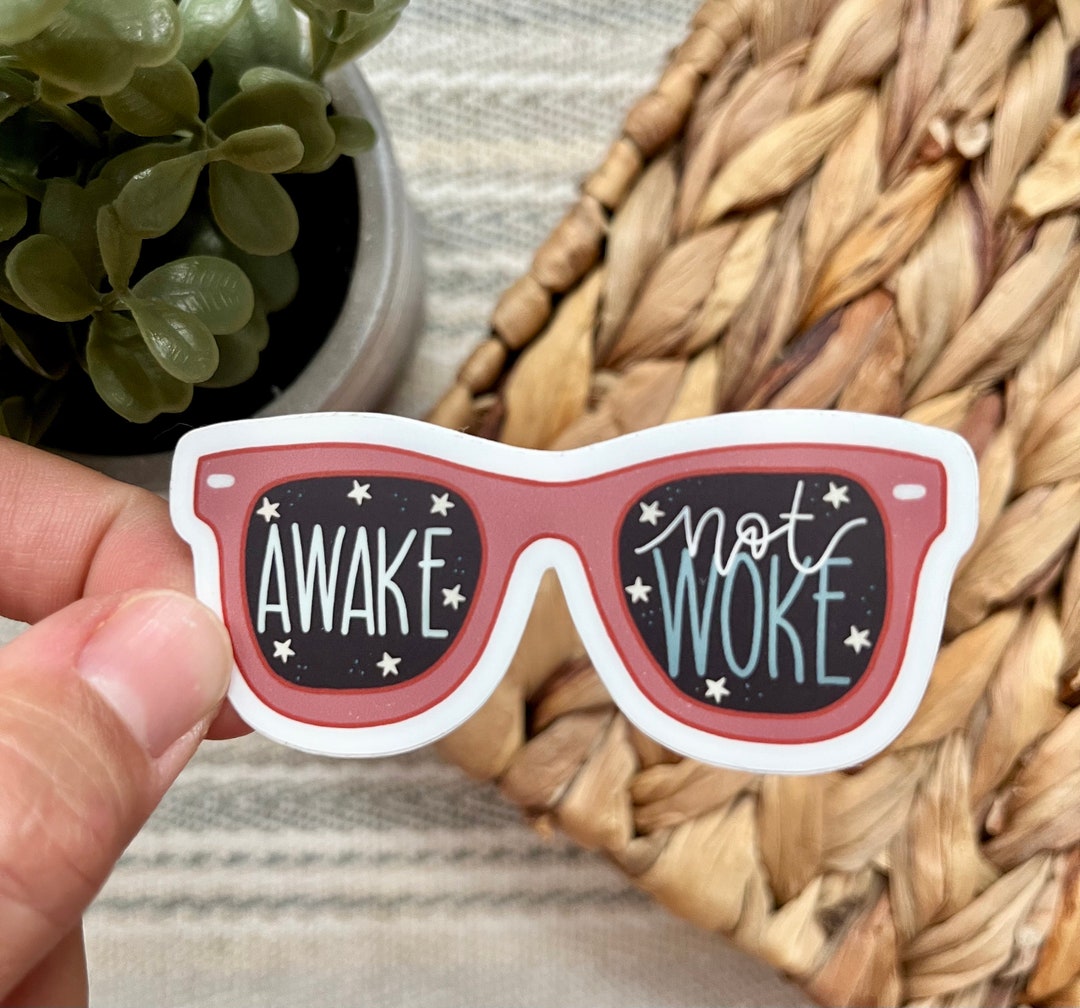 Awake Not Woke Dont Tread on Me Sticker 2nd Amendment - Etsy