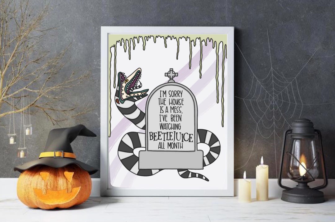Beetlejuice Art Print Sandworm Art Lydia I Myself is Strange and ...
