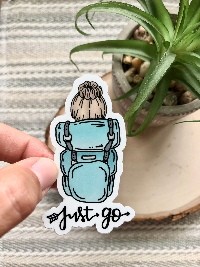 Just Go Just Go Sticker Explore Sticker Travel Stickers - Etsy